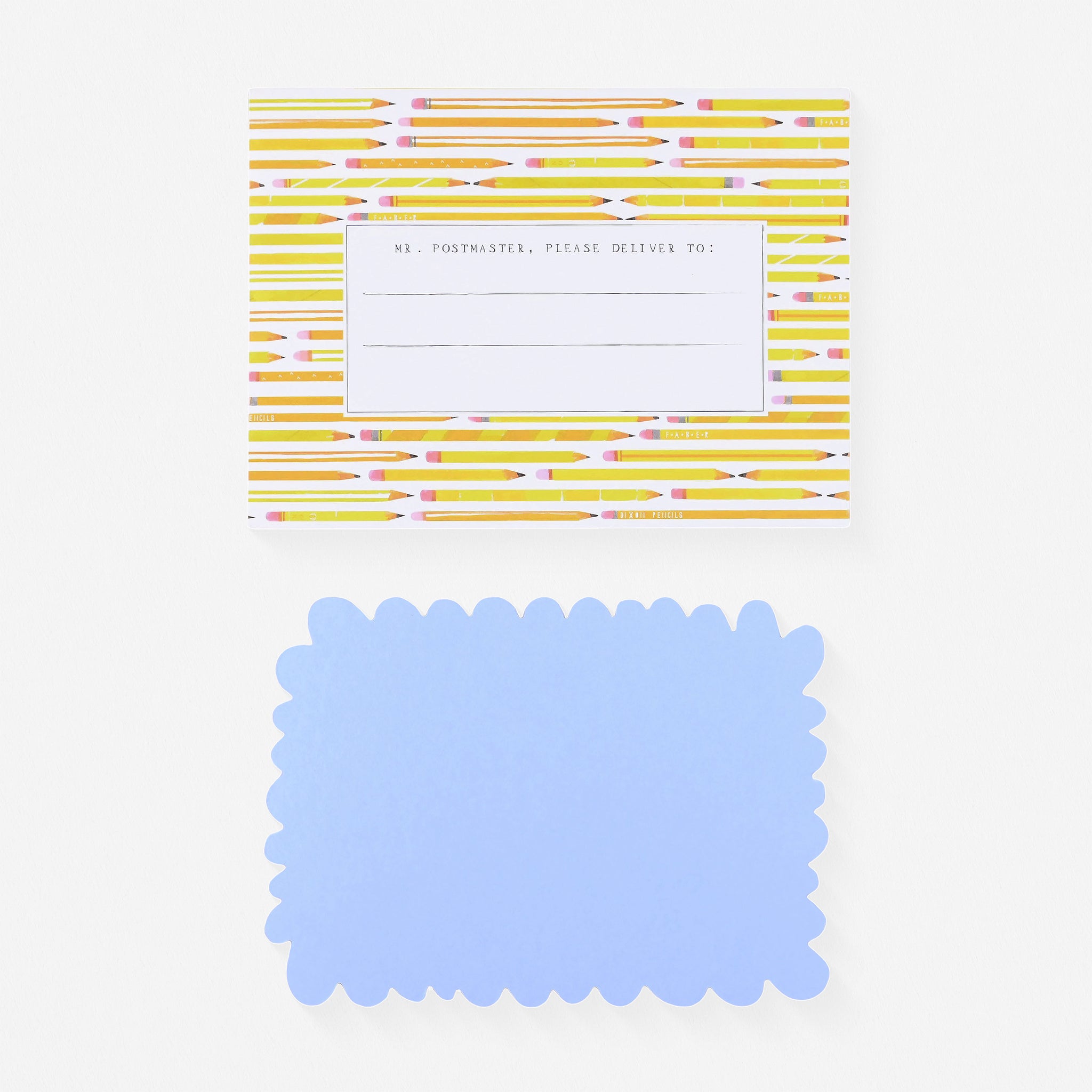 Mr. Boddington's Studio Pencil Pattern Flat Note Cards