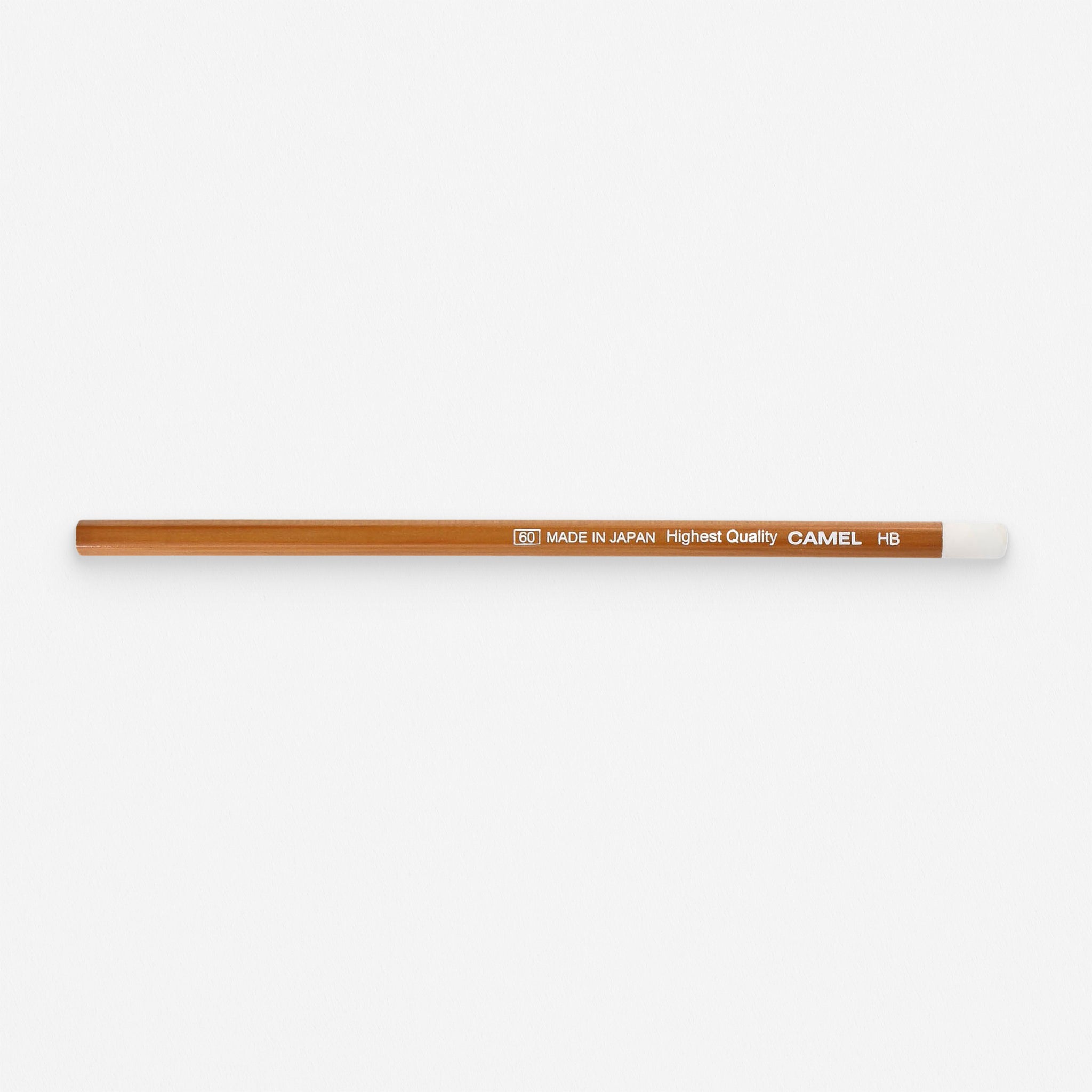 Camel CA-P4 Pencil HB Natural Wood With White Eraser