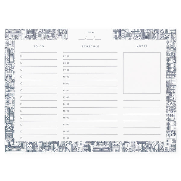 The City Works Hello World Daily Desk Planner Notepad