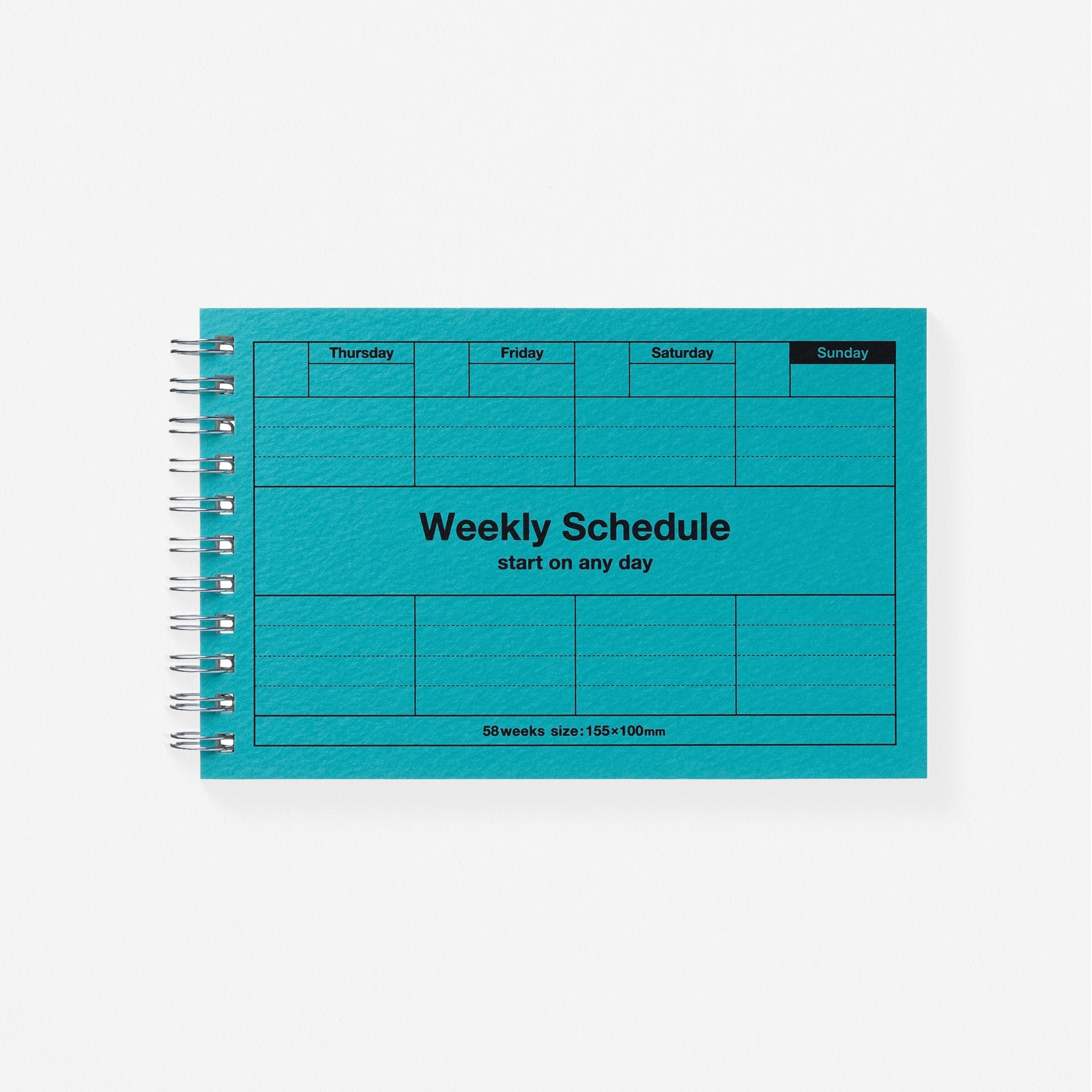 Dayfree Weekly Schedule Undated Planner | 5 Colors