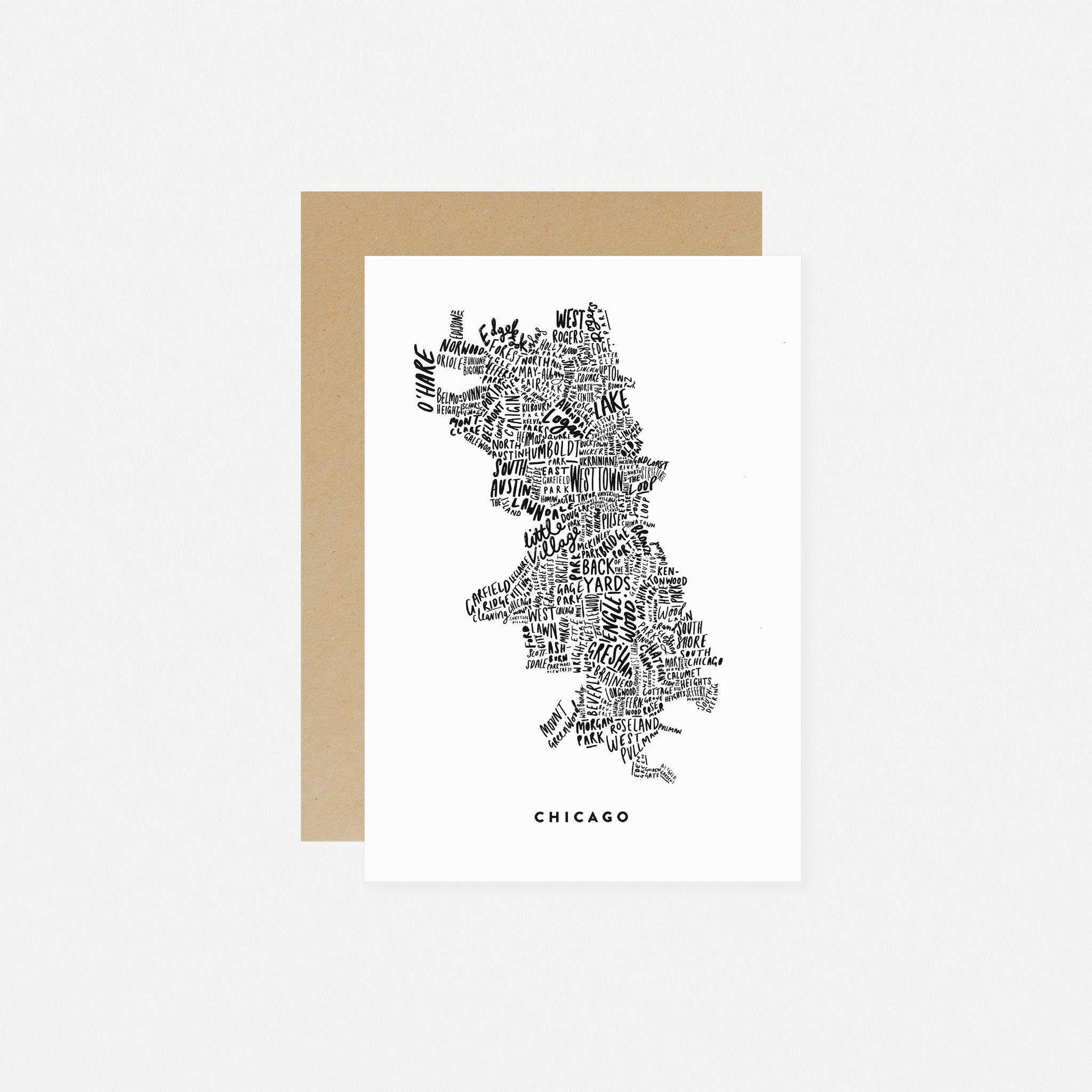 Old English Company Chicago City Greeting Card