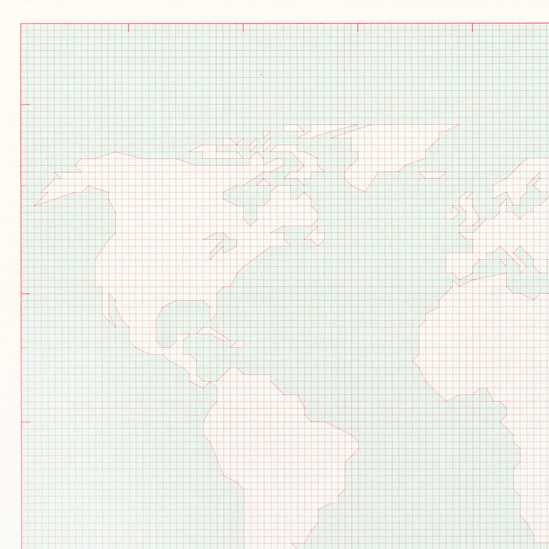 Desk Notepad World Map A4