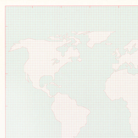 Desk Notepad World Map A4