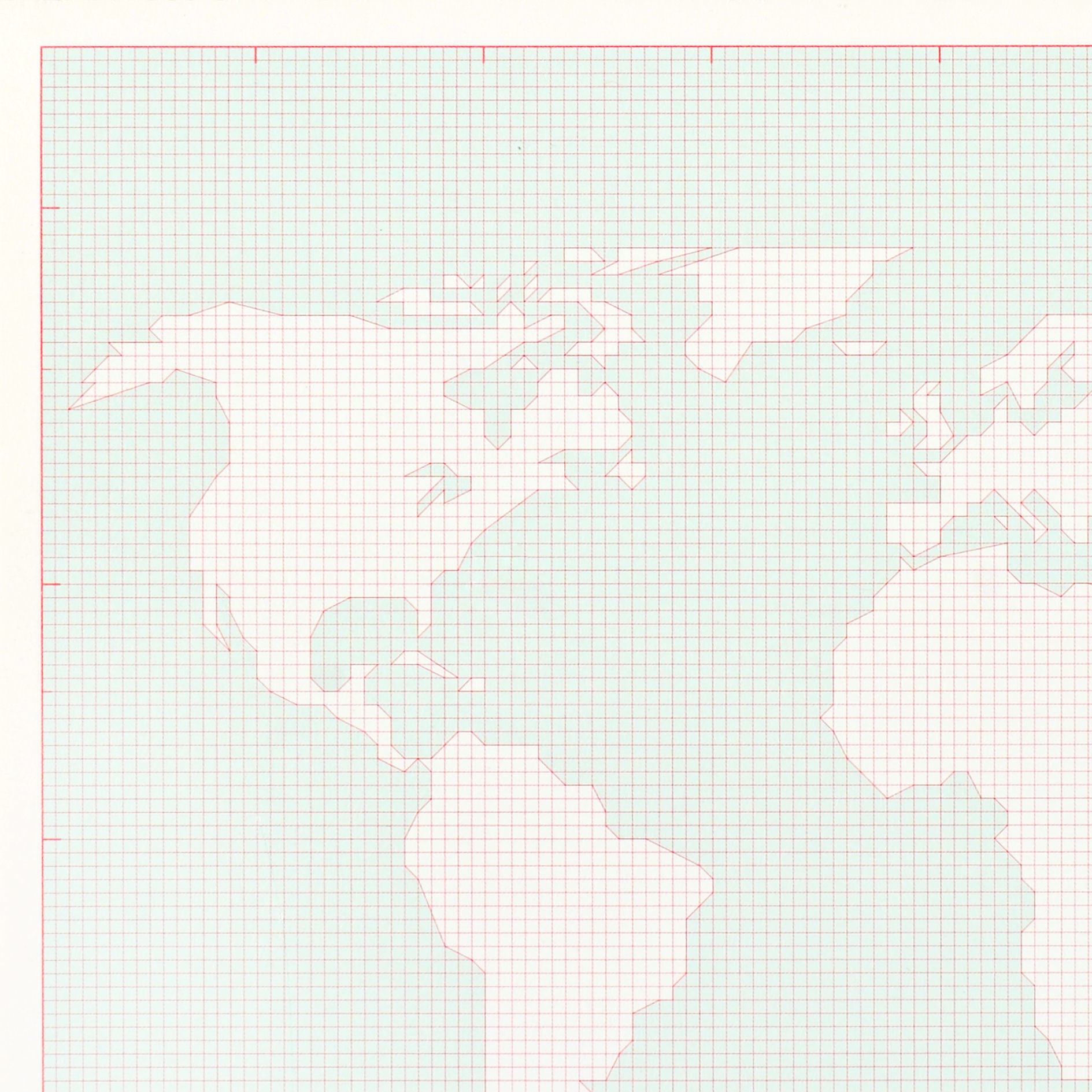 Desk Notepad World Map A4