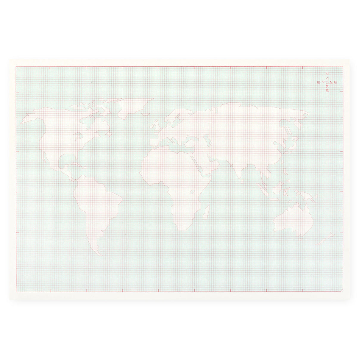 Desk Notepad World Map A4 – GREER Chicago