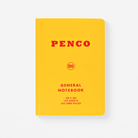 Hightide Penco General Notebook Grid B6 | 5 Colors