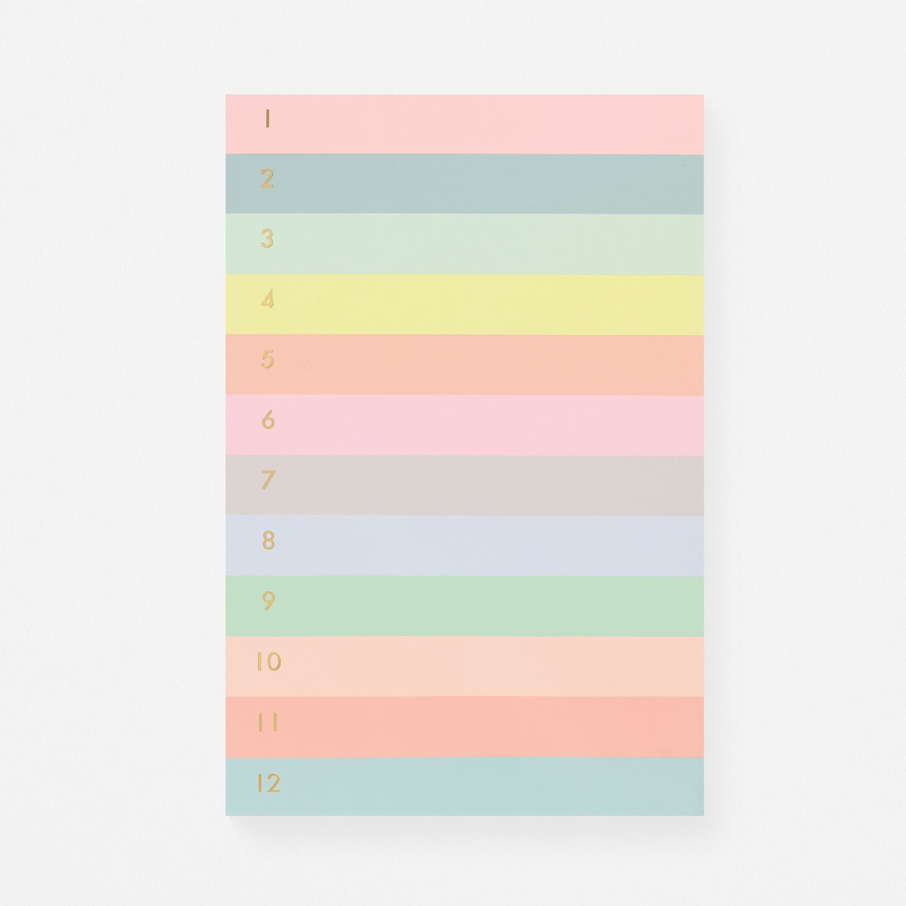 Rifle Paper Co. Numbered Color Block Memo Notepad – GREER Chicago