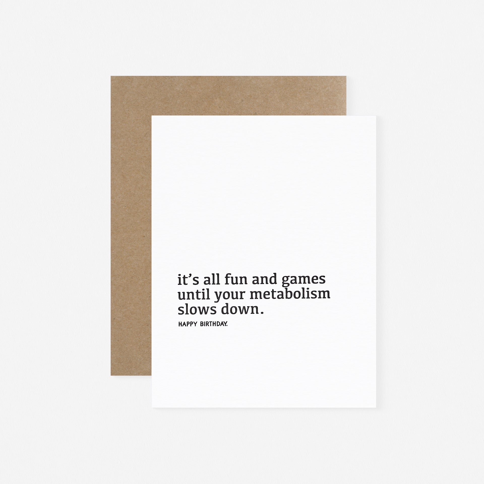 Sapling Press Metabolism Birthday Card