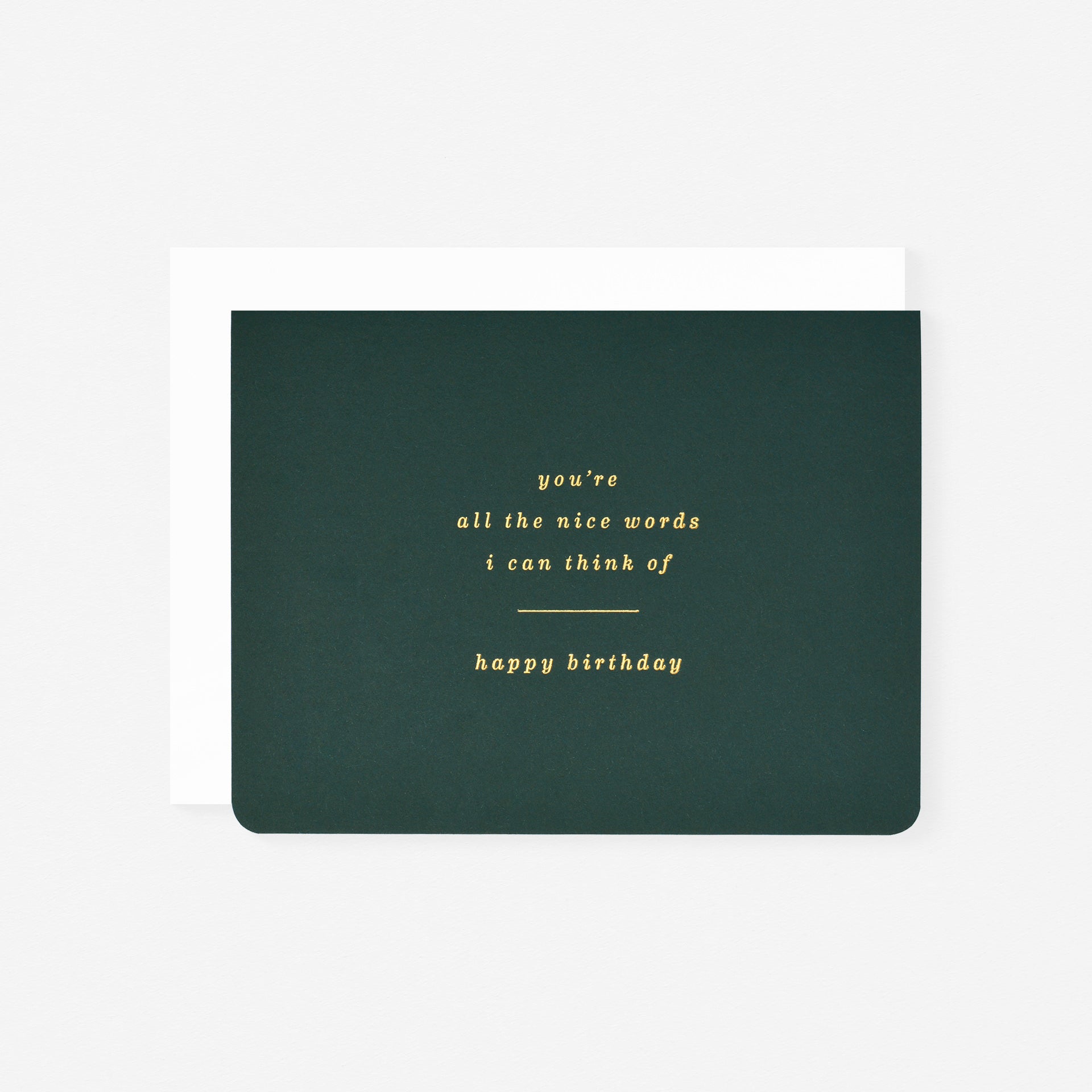 Smitten On Paper Nice Words Birthday Card