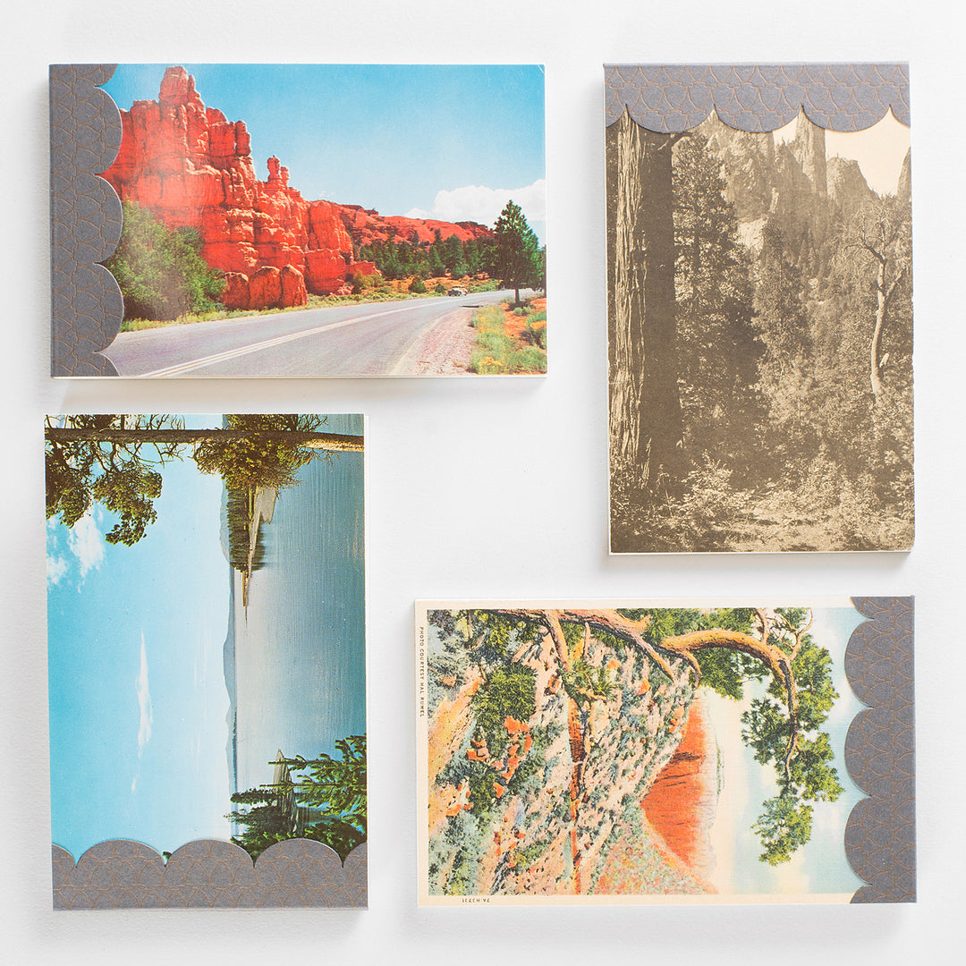 Blackbird Letterpress National Parks Vintage Postcard Notebook