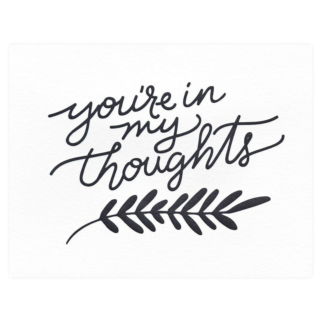 You're in my Thoughts Sympathy Card – GREER Chicago