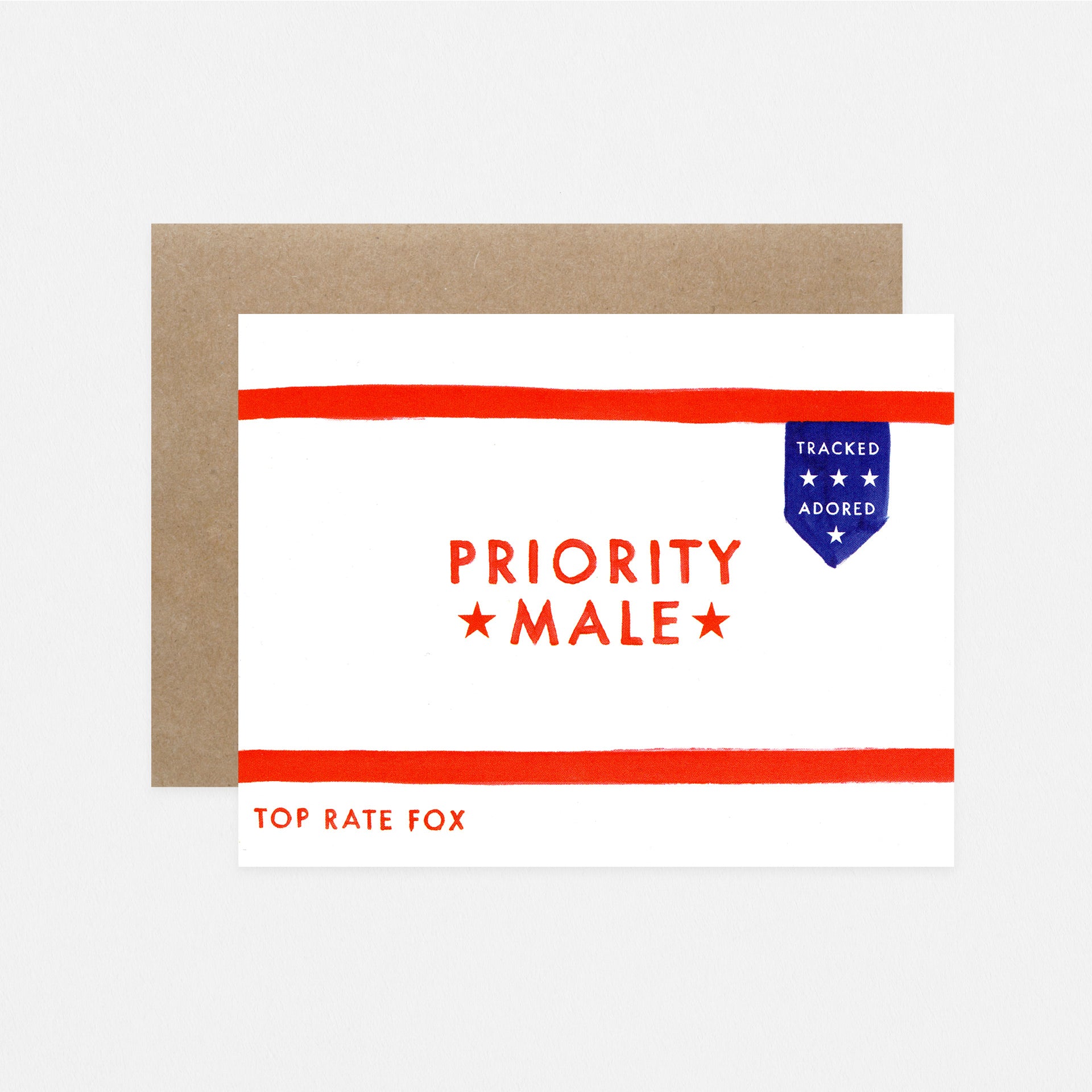 Dear Hancock Priority Male Greeting Card