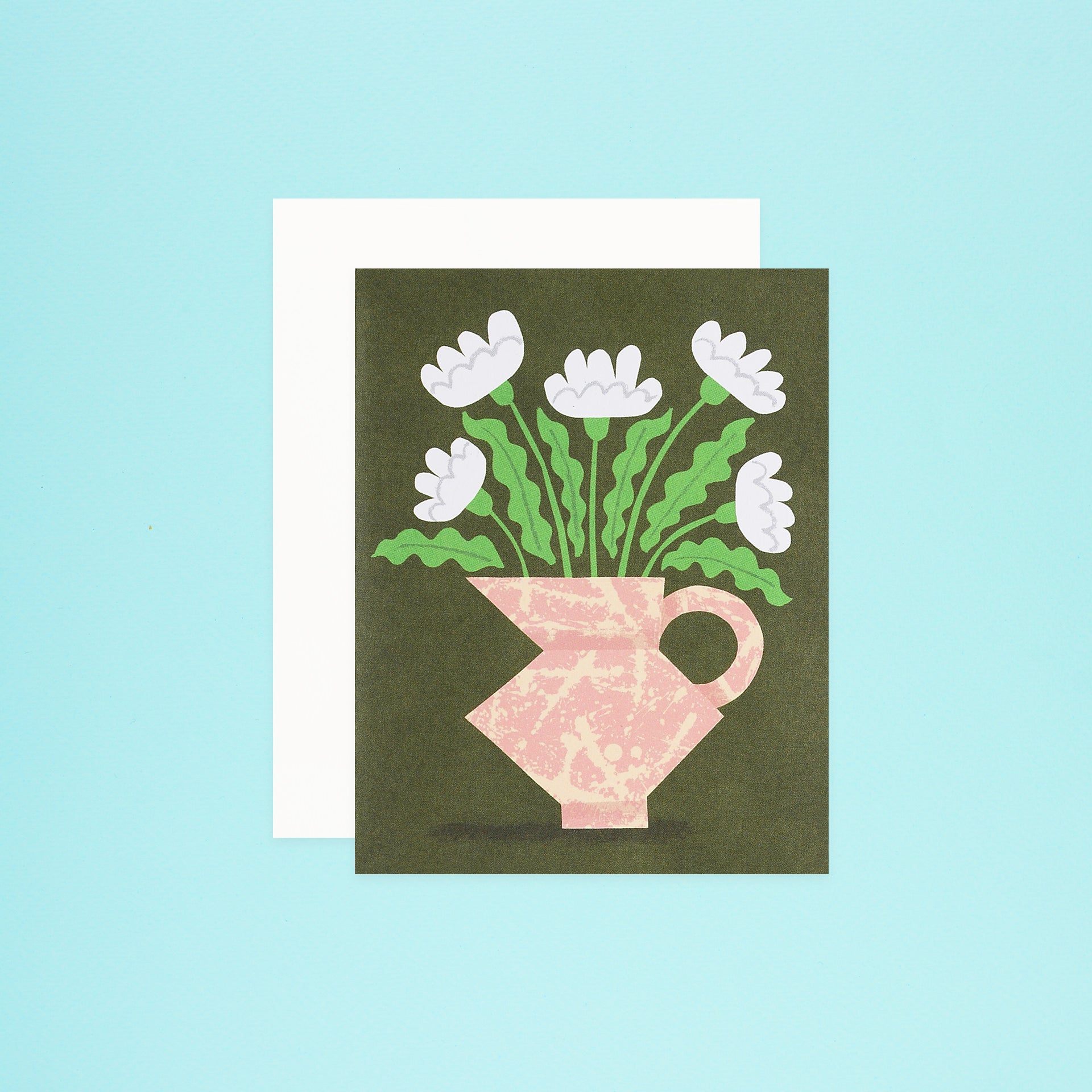 Lisa Jones Jug with Flowers Greeting Card