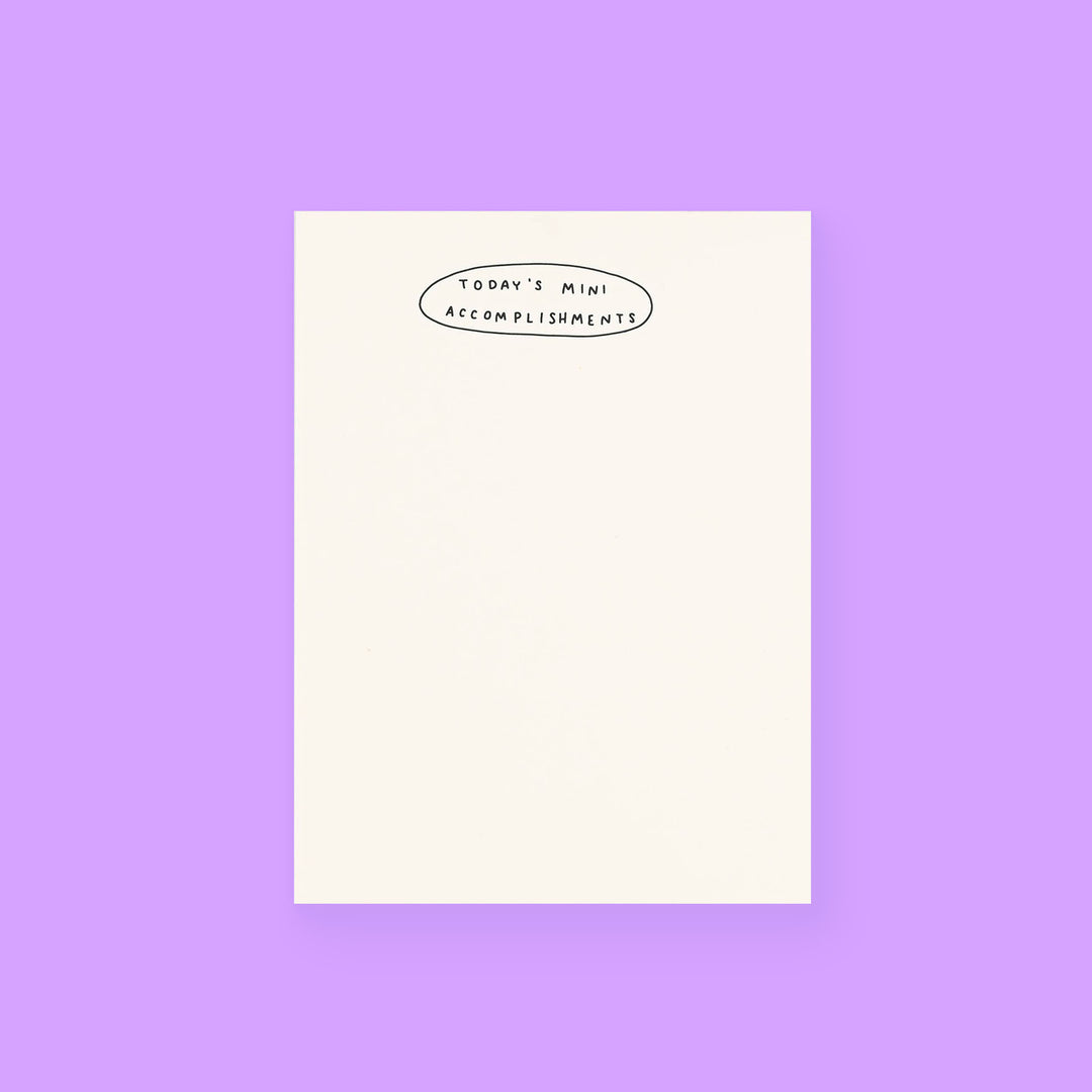 M. C. Pressure Today's Mini Accomplishments Notepad