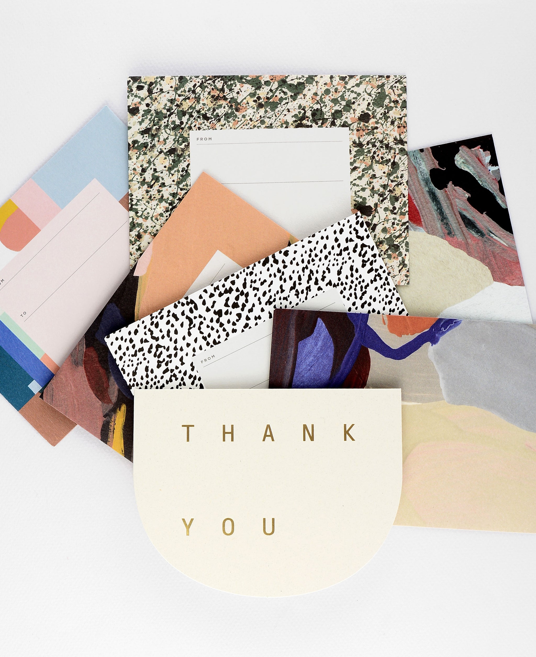 Phoenix Crescent Folded Thank You Cards