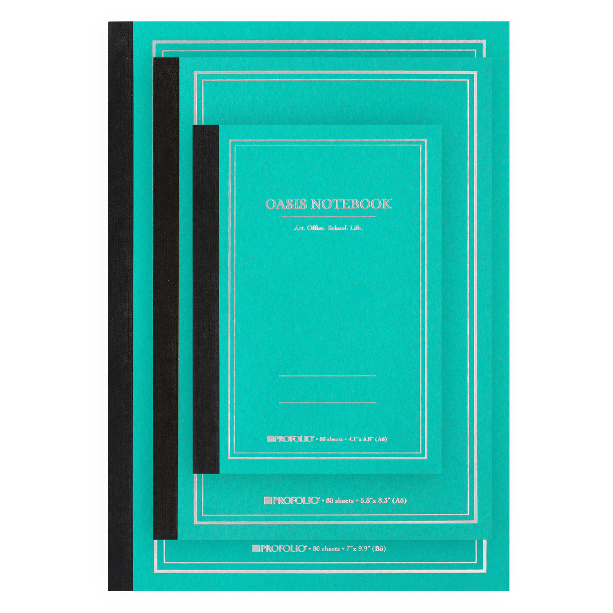 Oasis Notebook Wintergreen | A6, A5 or B5 – GREER Chicago