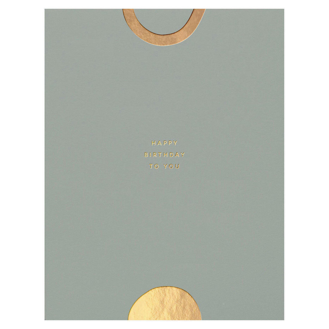 Ramona & Ruth Happy Birthday Gold Shapes Card