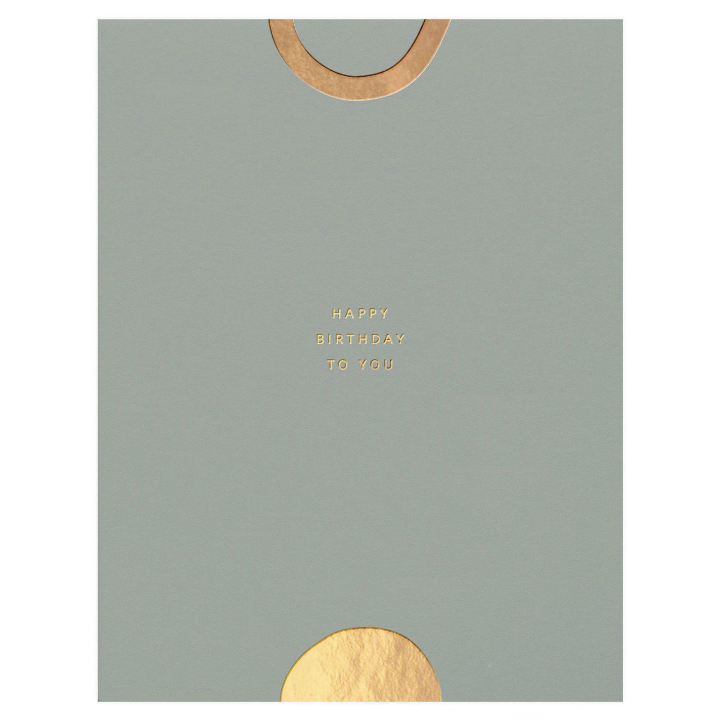 Ramona & Ruth Happy Birthday Gold Shapes Card