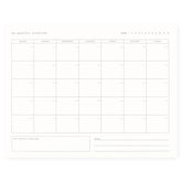 Ramona & Ruth Monthly Overview Notepad – GREER Chicago