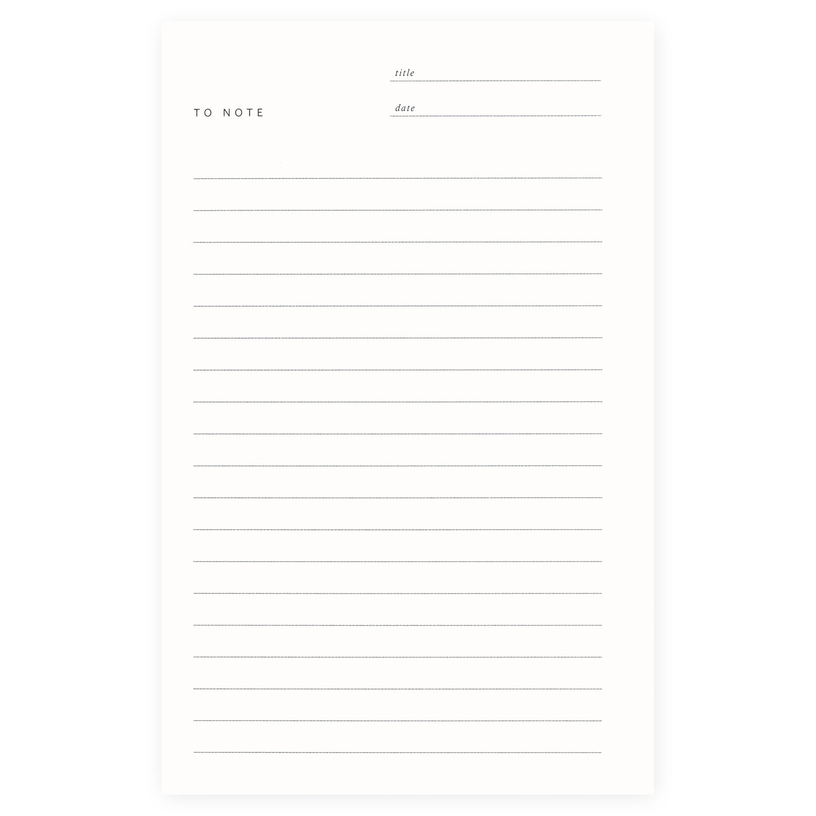 Ramona & Ruth To Note Notepad – GREER Chicago