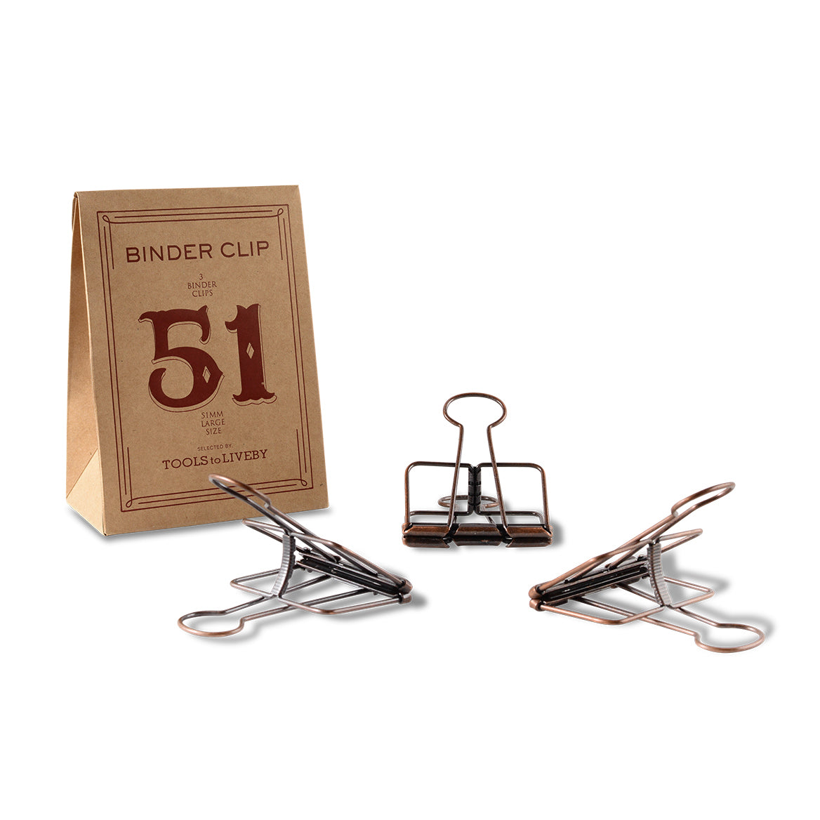Binder Clips 51mm Bronze